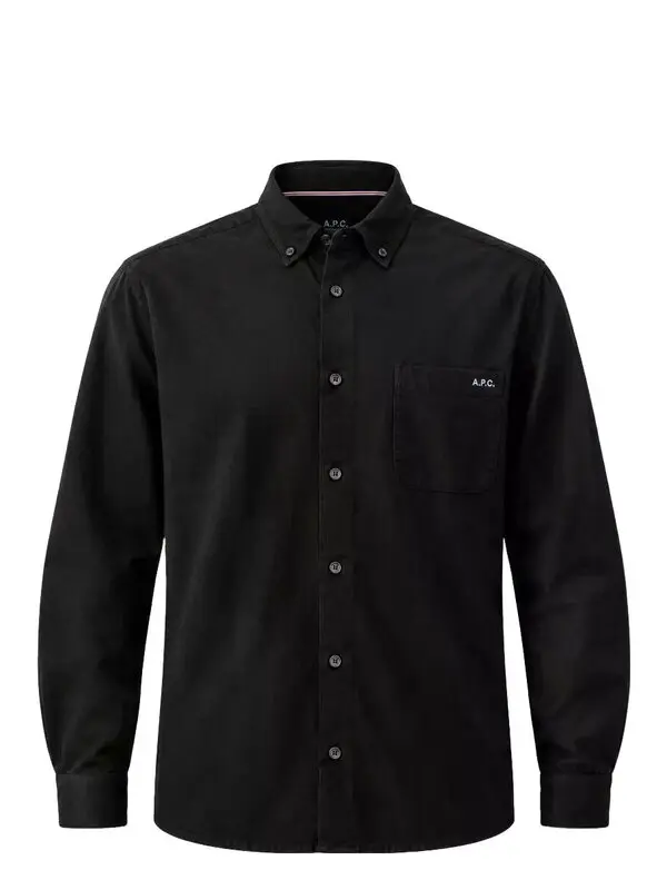 A.p.c. Button-down Pocket Shirt - Black