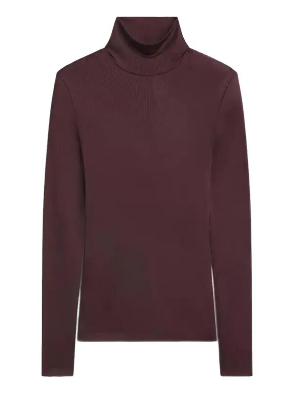 AGOLDE Carlyle Long-sleeve Turtle-neck T-shirt - Red