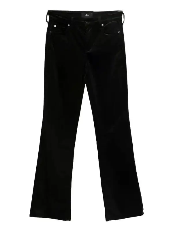 SEVEN Velvet Flared Jeans - Black