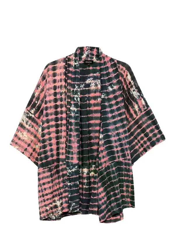 RAGA Shibori Tie-dye Kimono - Blue