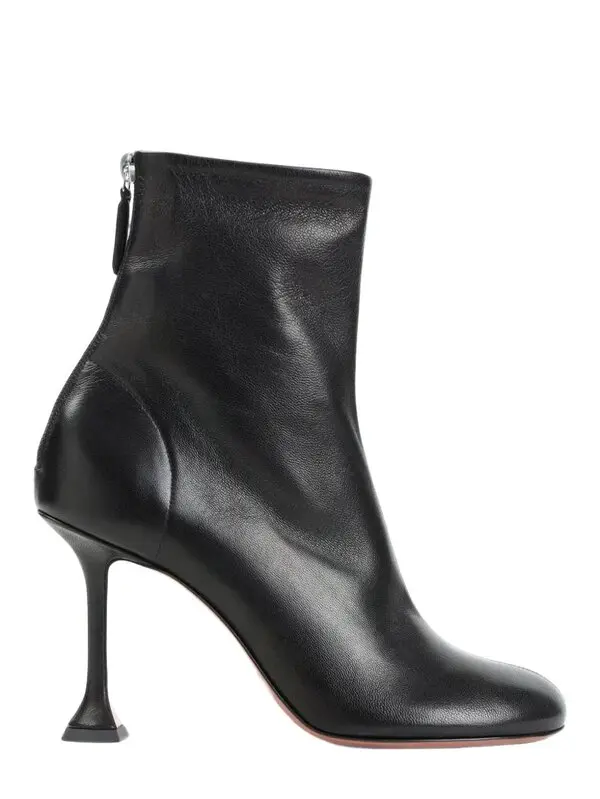 Amina Muaddi Iris Bootie 95 Nappa - Black