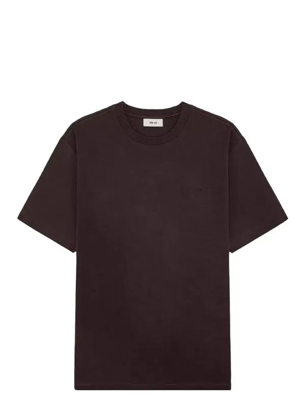 Nn07 Logo-embroidered T-shirt - Brown