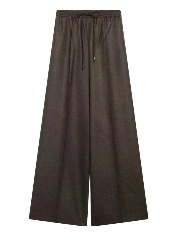Max Mara Batavia Wool Trousers Mud - Brown