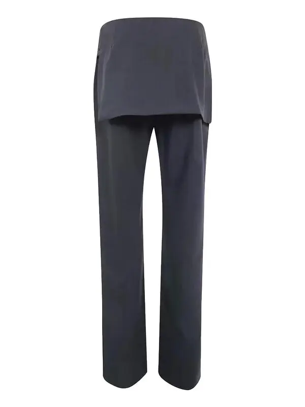Paloma Wool Archive Layered-panel Straight-leg Trousers - Grey