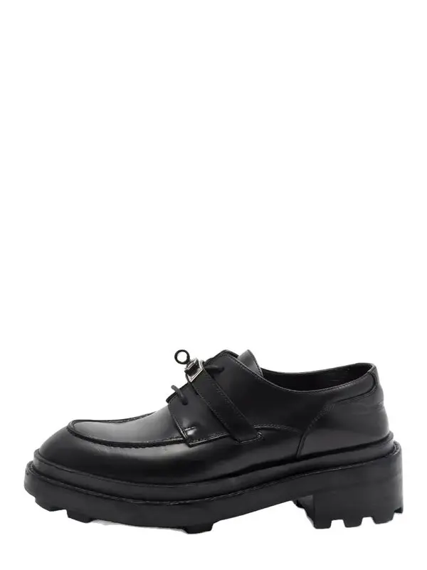 Hermès First Oxford Platform Derby Shoes - Black