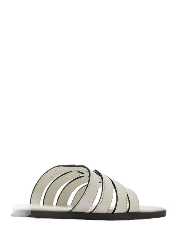 Tory Burch Ines Cage Slides - White