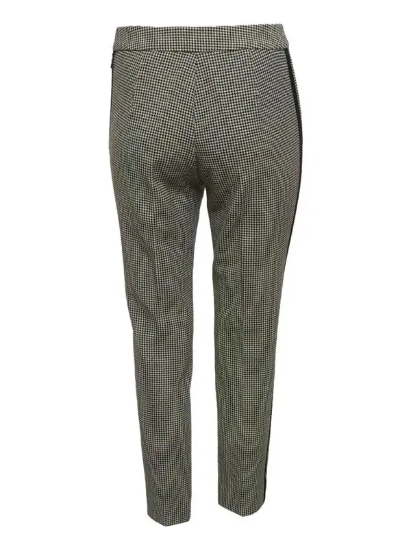 Max Mara Houndstooth-pattern Trousers - Black