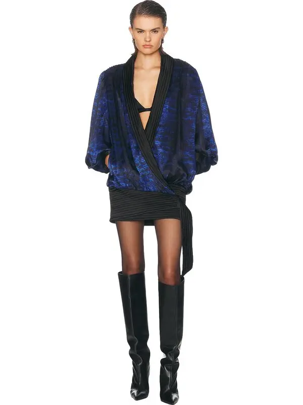 Isabel Marant Étoile Dilja Dress In Multi - Midnight