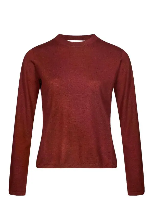 Max Mara Darsena Crew-neck Long-sleeve Sweater - Red