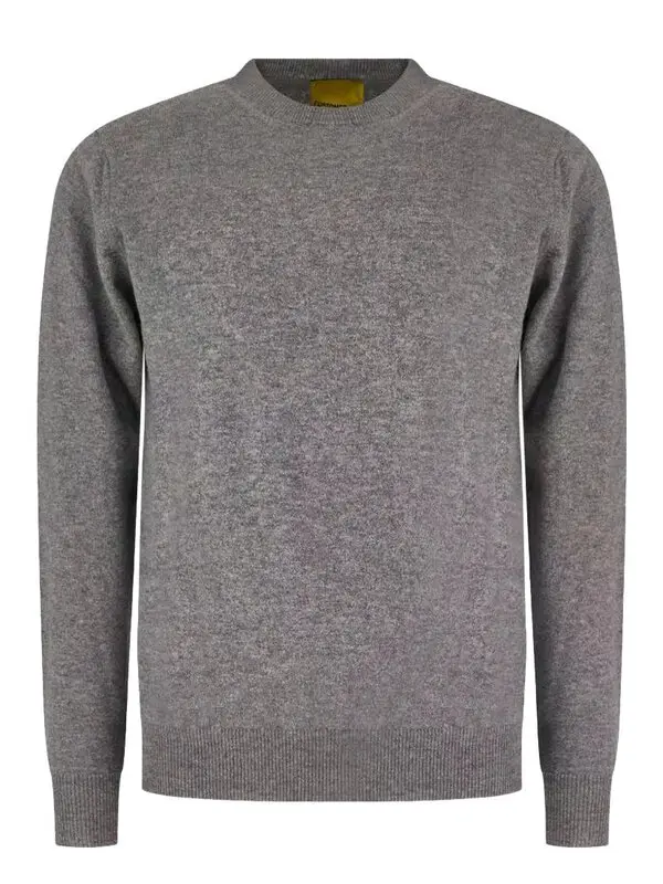 CUSTOMER LOVERS Mélange-effect Crew-neck Sweater - Grey