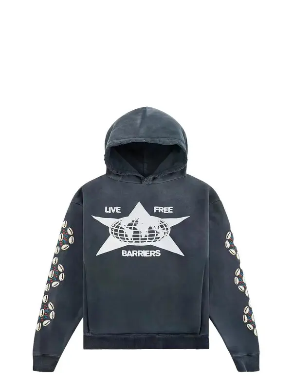 BARRIERS Cowrie Shell Hoodie - Grey