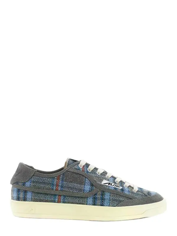 AUTRY Check-pattern Sneakers - Grey