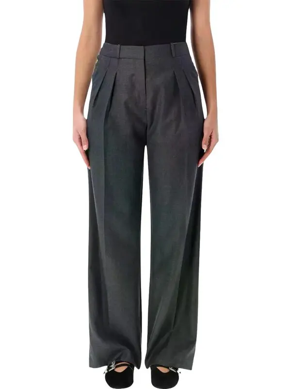 Loulou De Saison Sbiru Pleated Wide-leg Trousers - Grey