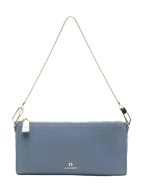 AIGNER Ivy Pebbled Clutch Bag - Blue