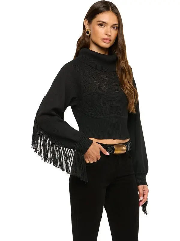L'AGENCE Maddison Turtleneck - Black