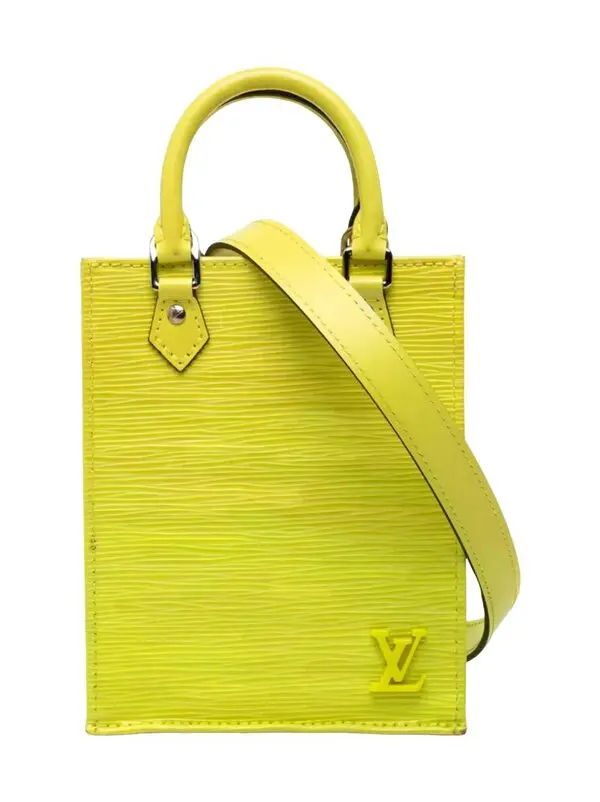 LOUIS VUITTON 2020 Epi Petit Sac Plat Satchel - Yellow
