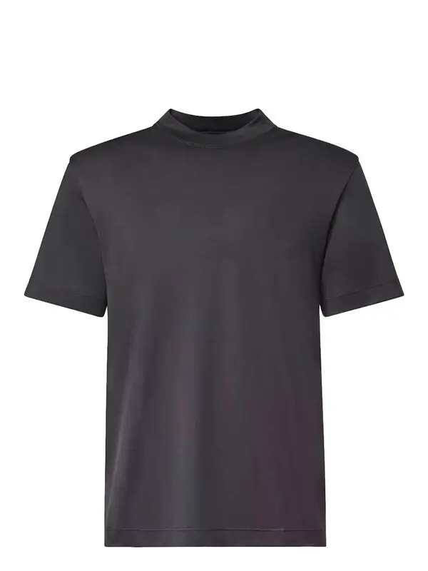 Eleventy High-neck T-shirt - Black