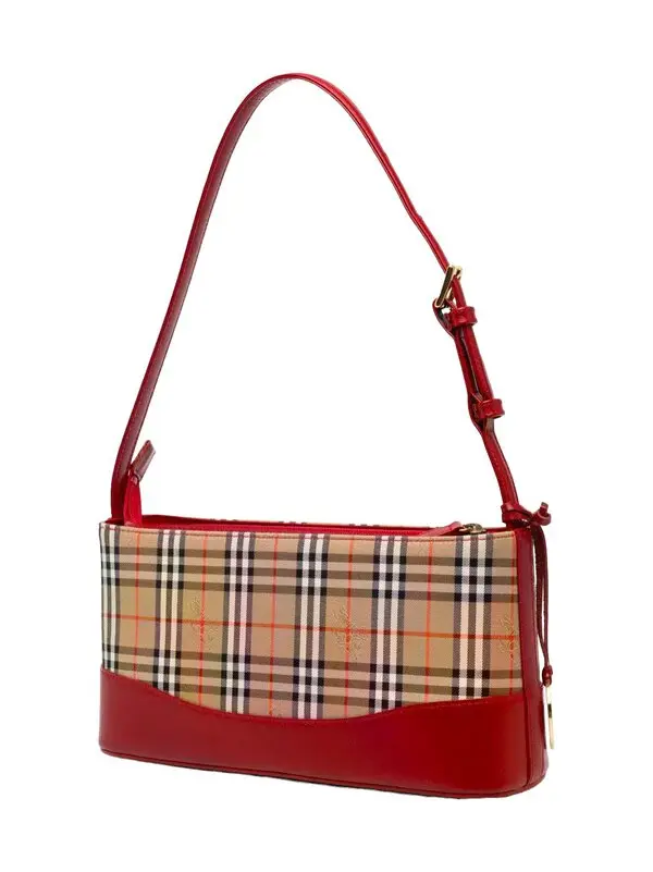 Burberry 2000-2017 Haymarket Check Canvas Shoulder Bag - Neutrals