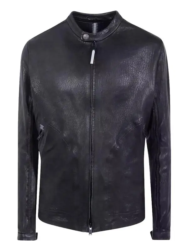 ISAAC SELLAM EXPERIENCE Syderal Leather Jacket - Brown