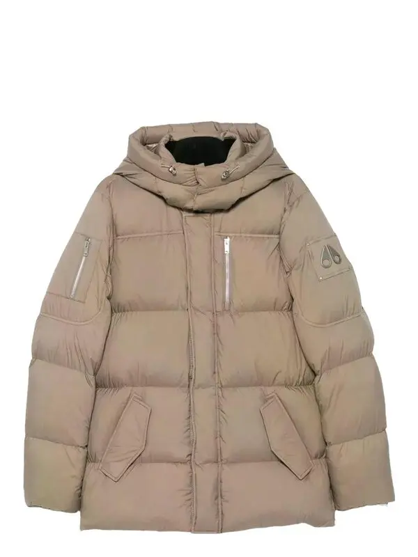 Moose Knuckles Everest 3q Hooded Padded Coat - Grey