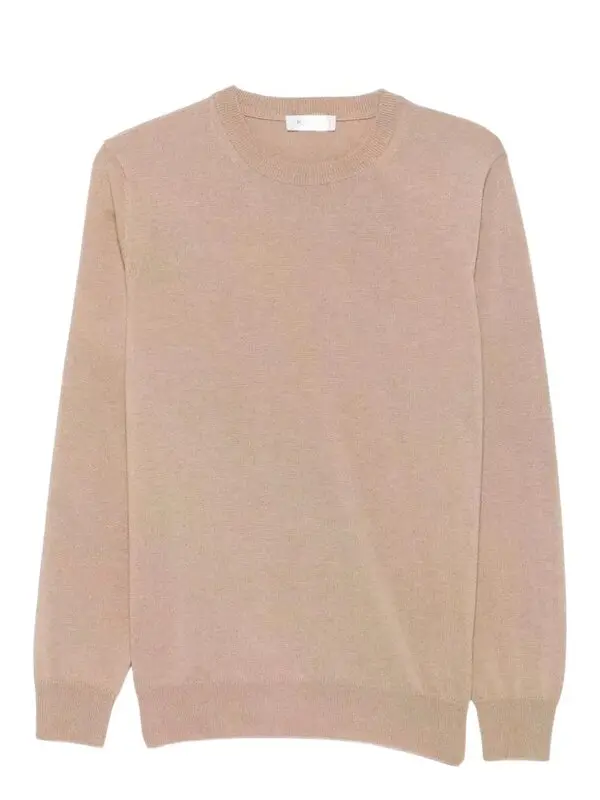 KANGRA Fine-knit Crew-neck Sweater - Neutrals