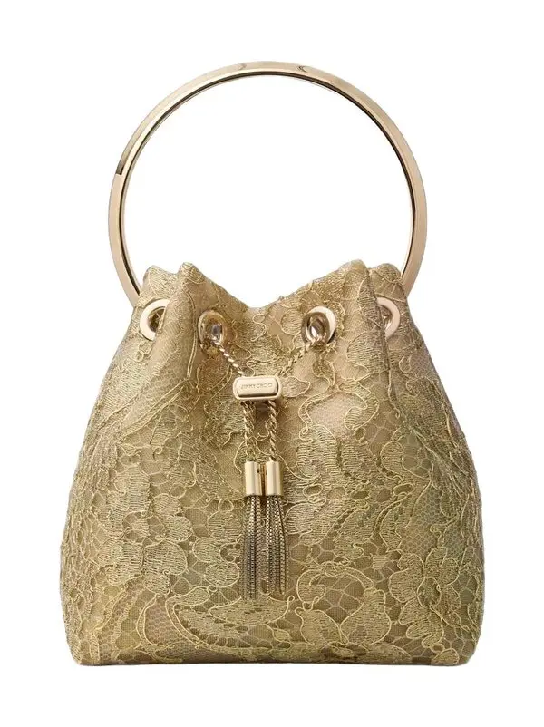 JIMMY CHOO Bon Bon Bucket Bag - Neutrals