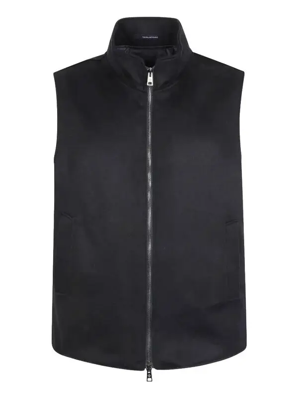 Tagliatore Zip-up Gilet - Blue