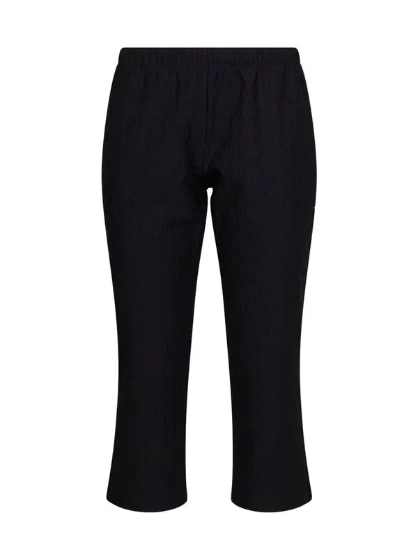 Gucci Black Gg Jacquard Jersey Capri Pants - Multicolor
