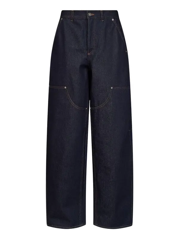 Givenchy Dark Blue Stretch Denim Cocoon Jeans - Multicolor