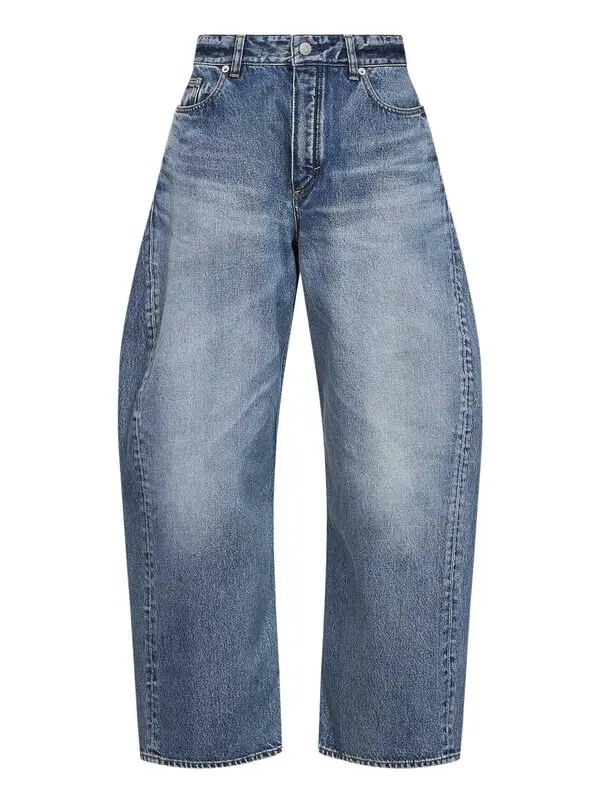 Alaïa Faded Blue Denim Rodeo Jeans - Multicolor