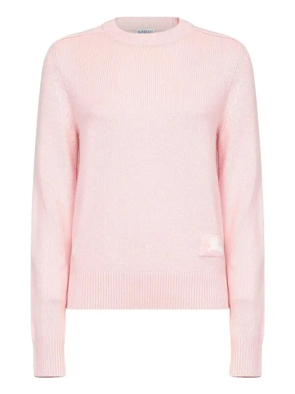 Burberry Peony Pink Cashmere Knit Sweater - Multicolor