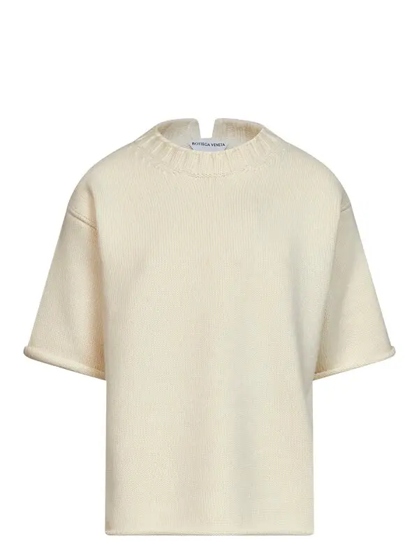 Bottega Veneta Rice Wool And Cashmere Blend Knit T-shirt - Multicolor