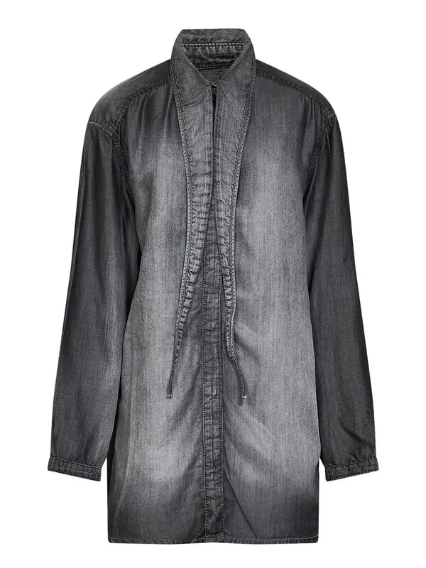 DIESEL® Grey Coated Fluid Denim De-arven-s Shirt - Multicolor