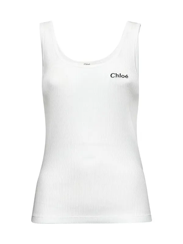 Chloé Cotton Tank Top - Multicolor