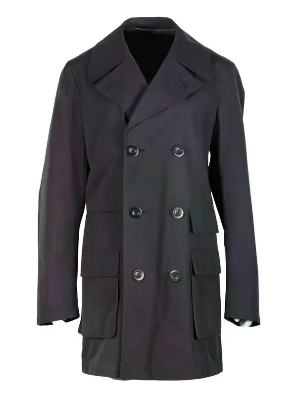 Valentino Garavani Double-breasted Flap-pocket Coat - Blue