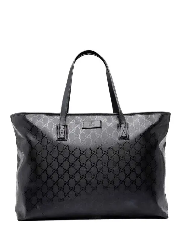 Gucci 2000-2015 Large Gg Imprime Tote Bag - Black