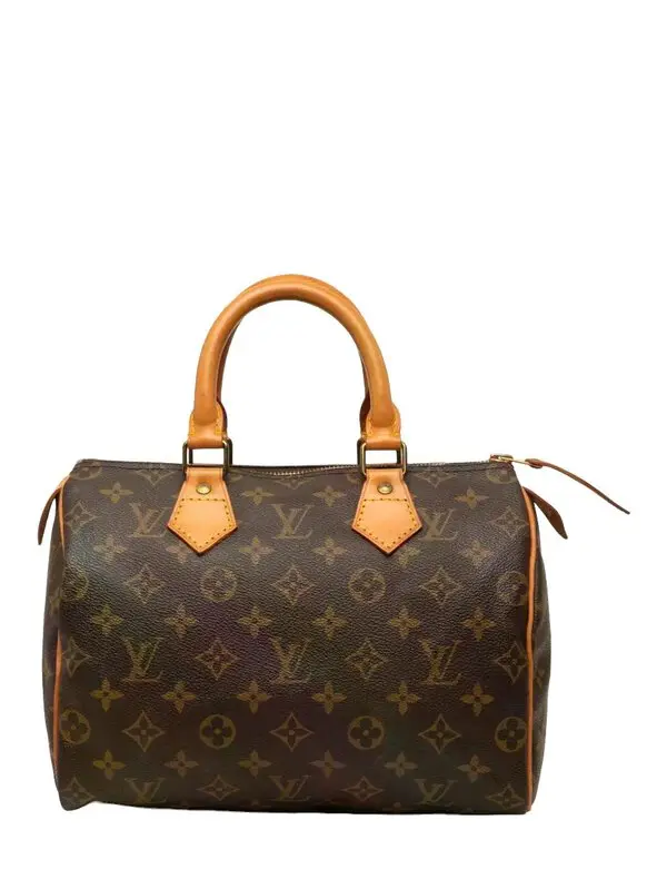 LOUIS VUITTON 1992 Monogram Speedy 25 Boston Bag - Brown