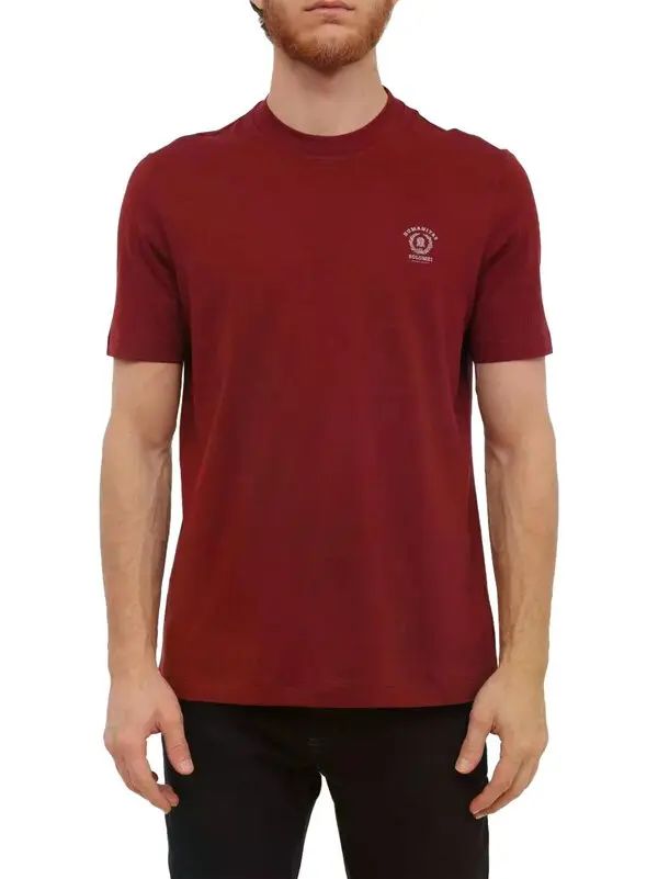 Brunello Cucinelli Logo-print T-shirt - Red