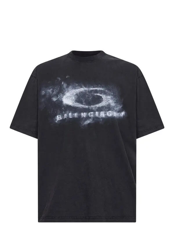 Balenciaga Black Crayon Loop Medium Fit T-shirt - Multicolor