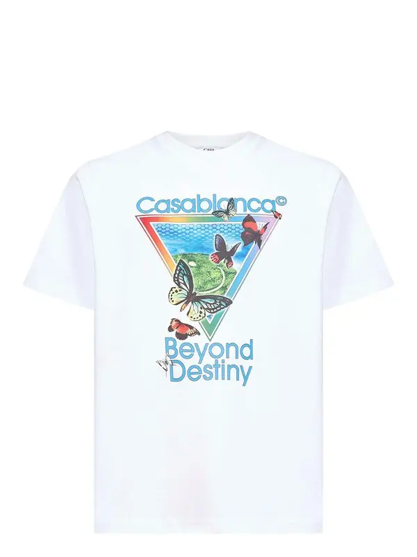 Casablanca White Tennis Club Beyond Destiny T-shirt - Multicolor