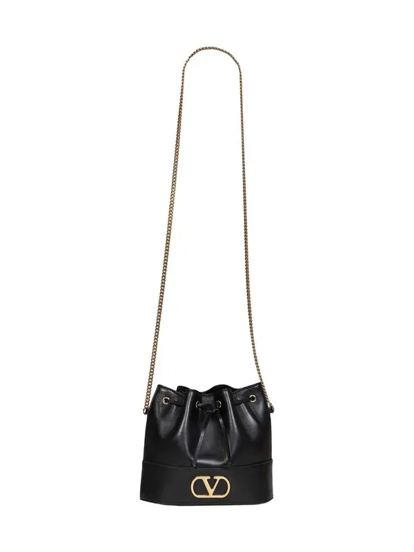 Valentino Garavani Black Vlogo Signature Mini Bucket Bag - Multicolor