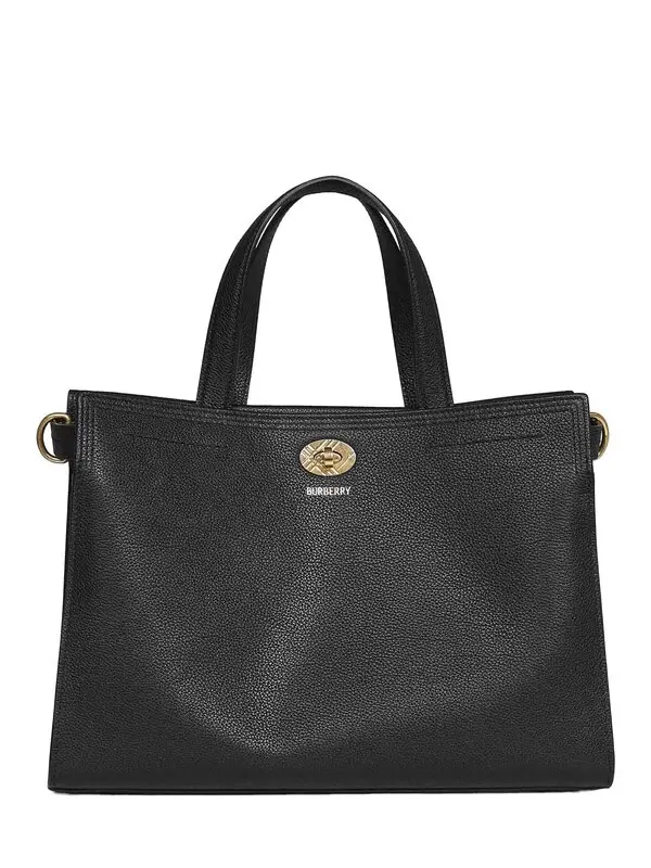 Burberry Black Cotswolds Check Small Tote - Multicolor