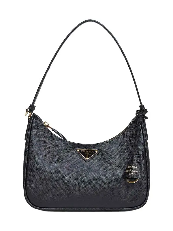 Prada Accessori Pelletteria Black Re-edition 2005 Mini Shoulder Bag - Multicolor