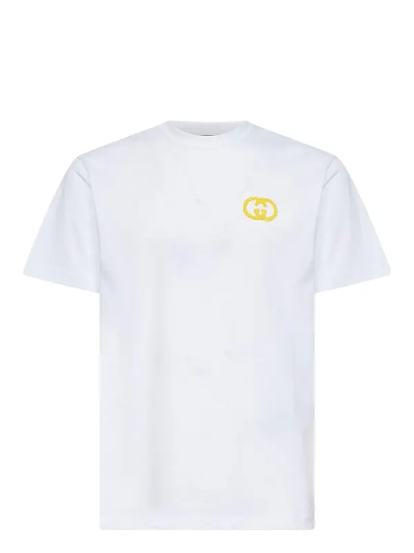 Gucci White Medium Cotton Jersey T-shirt - Multicolor