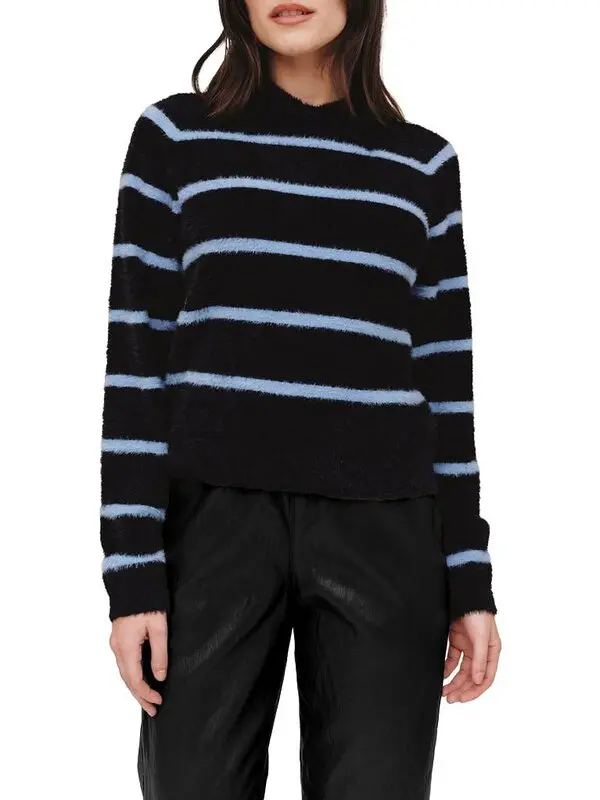 Bella Dahl Striped Collared Sweater - Nightfall