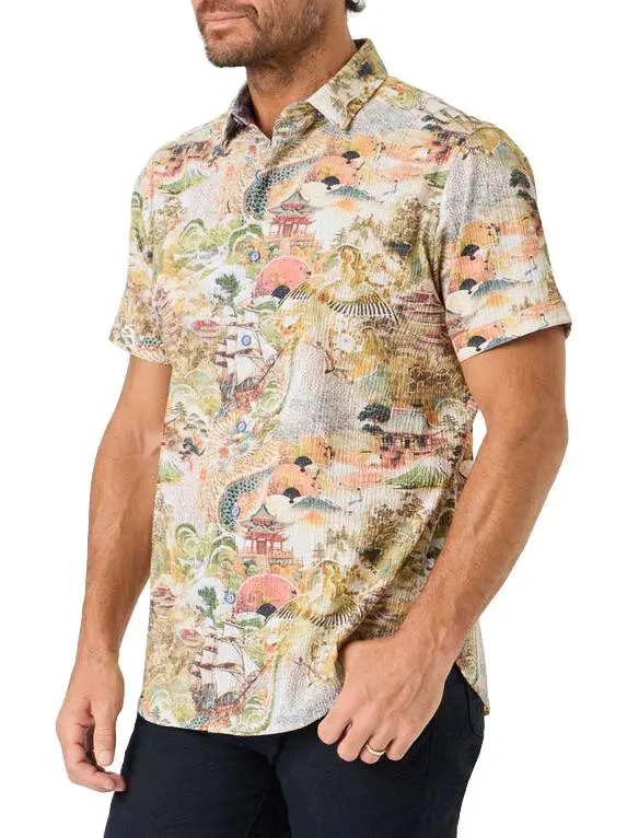 Robert Graham Tengu Short Sleeve Button Up Shirt - Multi