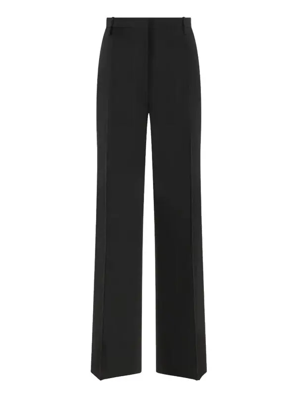 Fendi Pressed-crease Tailored Trousers - Black