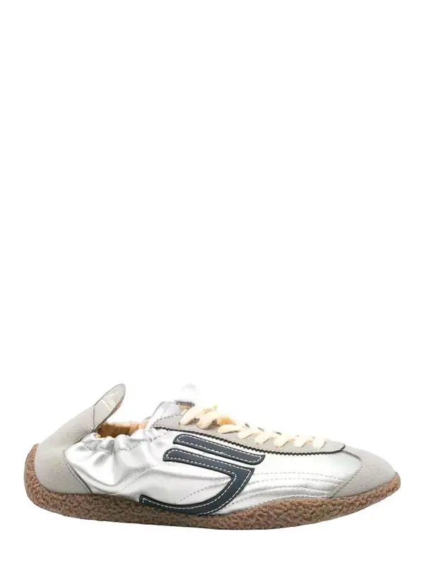 PURAAI Logo-patch Metallic Sneakers - Silver