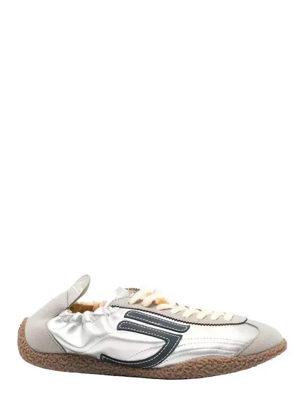 PURAAI Logo-patch Metallic Sneakers - Silver