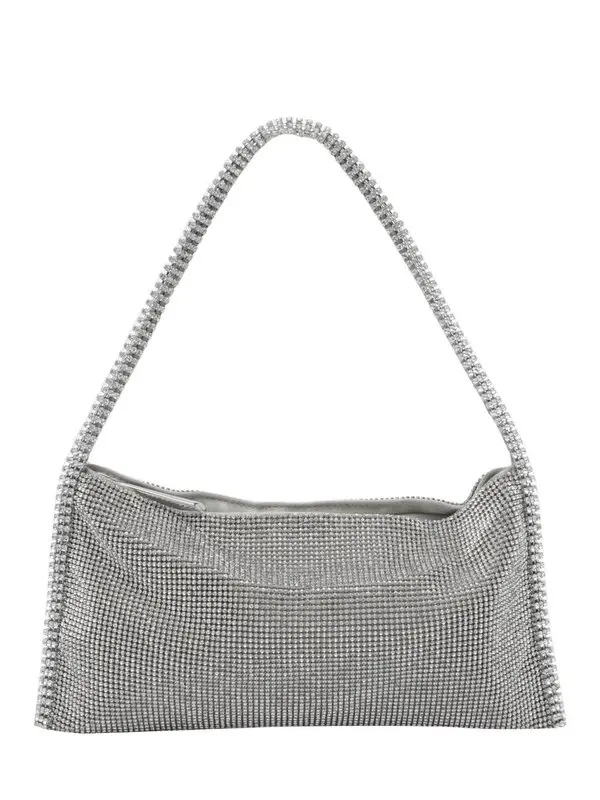 Benedetta Bruzziches Your Best Friend Crystal Mesh Shoulder Bag - Silver